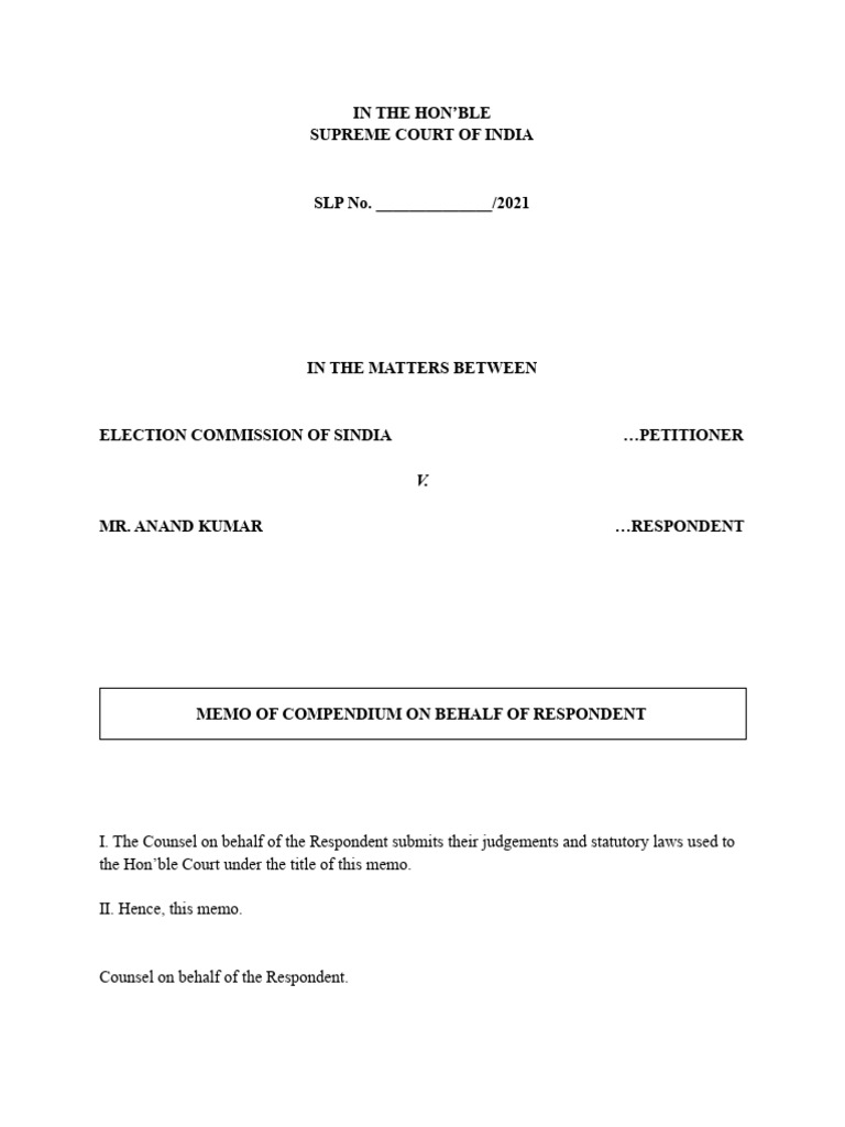 Memo - Respondent | PDF