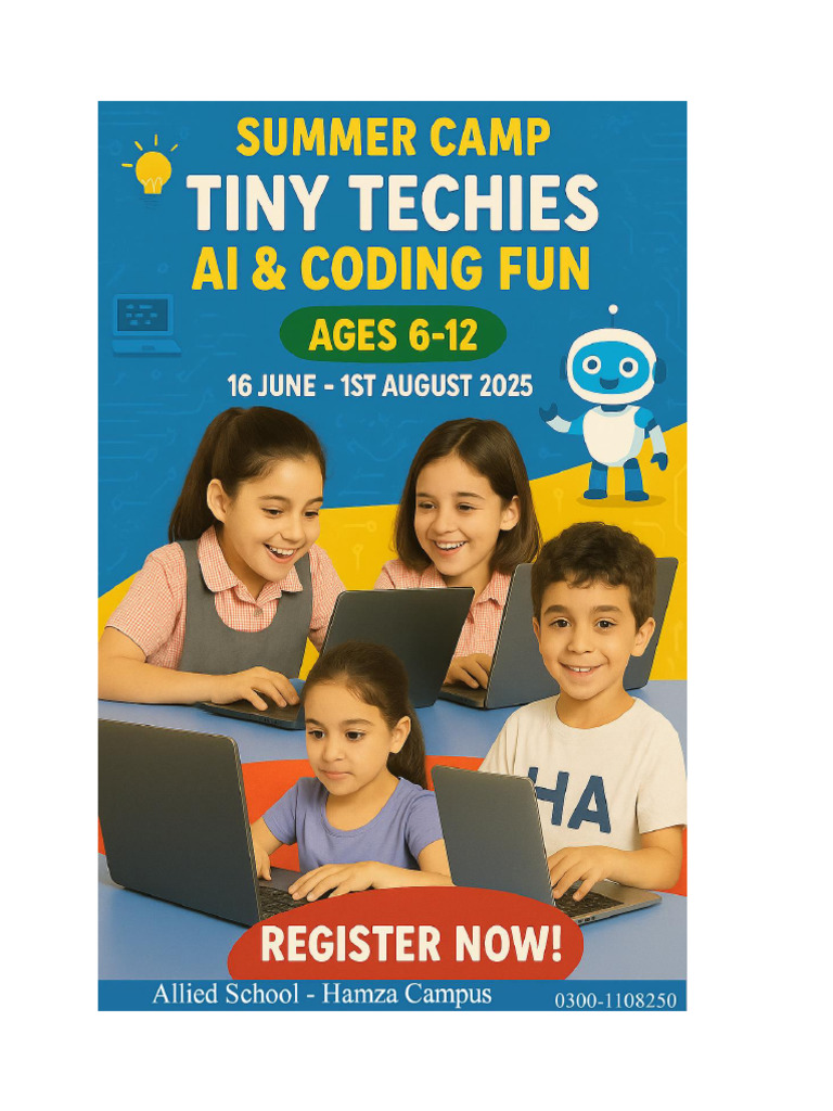 Tiny Techies - AI & Coding Fun - Course Outline | PDF | Artificial ...