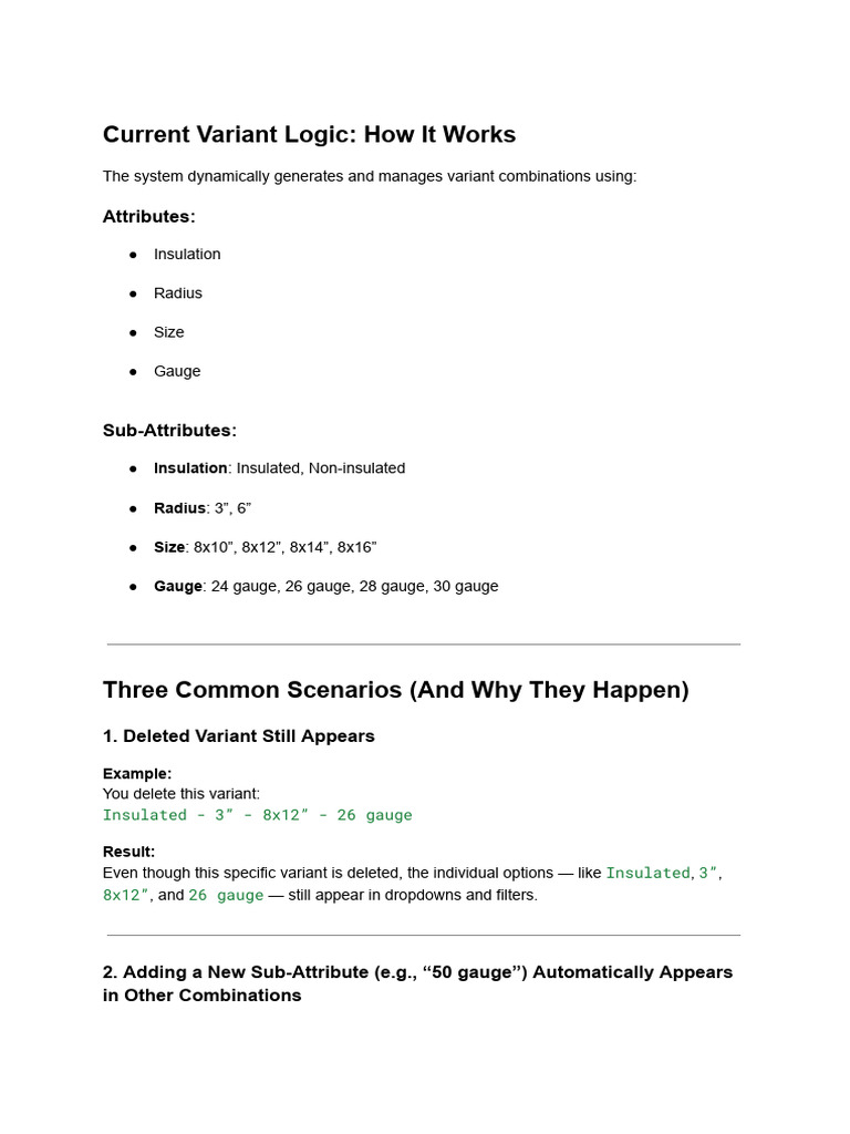Current Variant Logic - How It Works | PDF