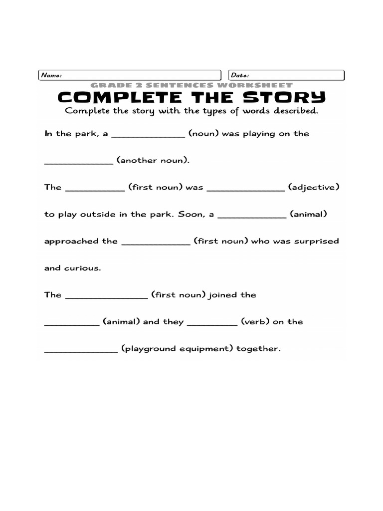 Grade 2 Grammar Writing Worksheets 17973 2520.Jpg | PDF