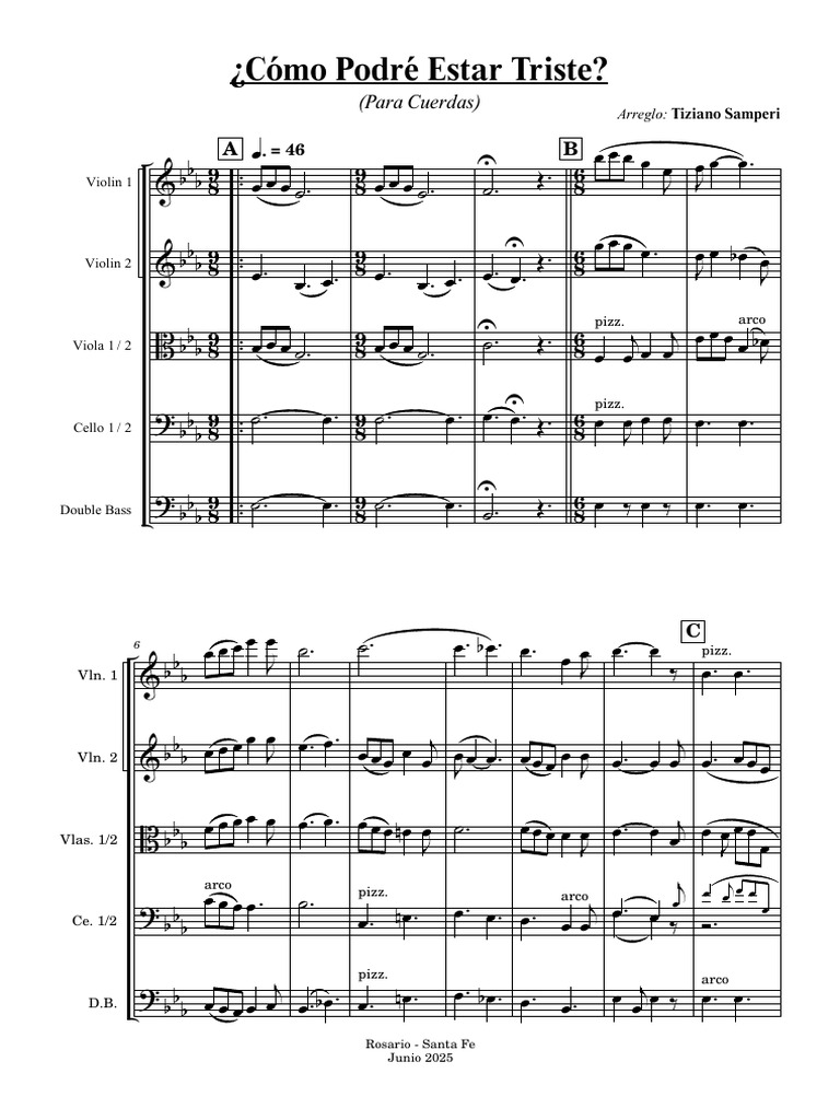 ¿Cómo Podré Estar Triste? Máster | PDF | Friction Musical Instruments | Baroque Music