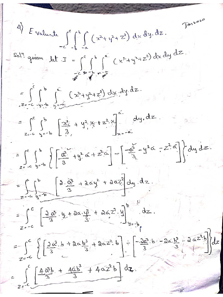 Triple Integral | PDF
