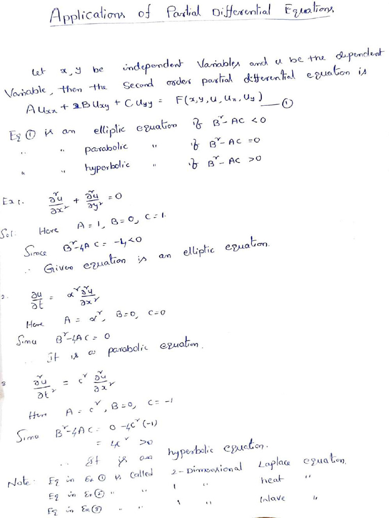 Applications of PDE - Compressed | PDF