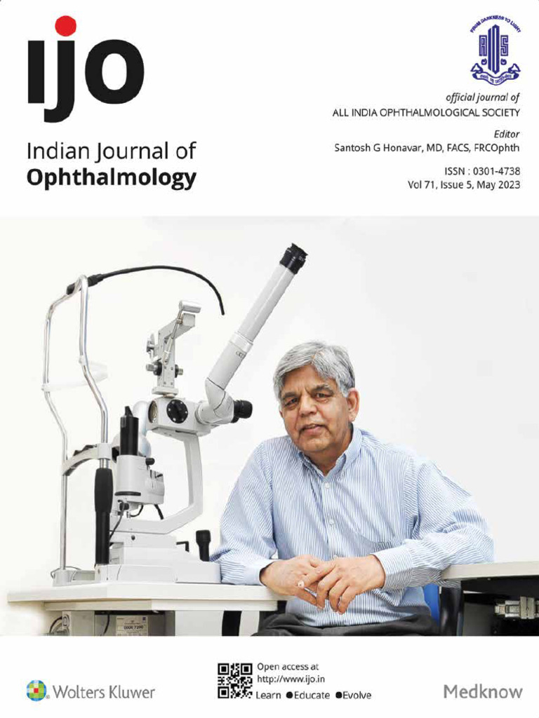 IJO May 2023 | PDF | Academic Journal | Glaucoma