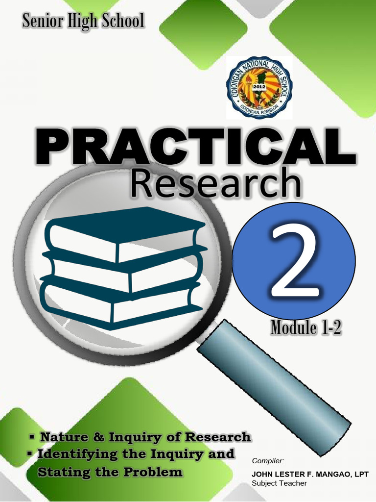 Practical Research 2 Quarter 1 Modules 1 2 1 | PDF | Dependent And ...