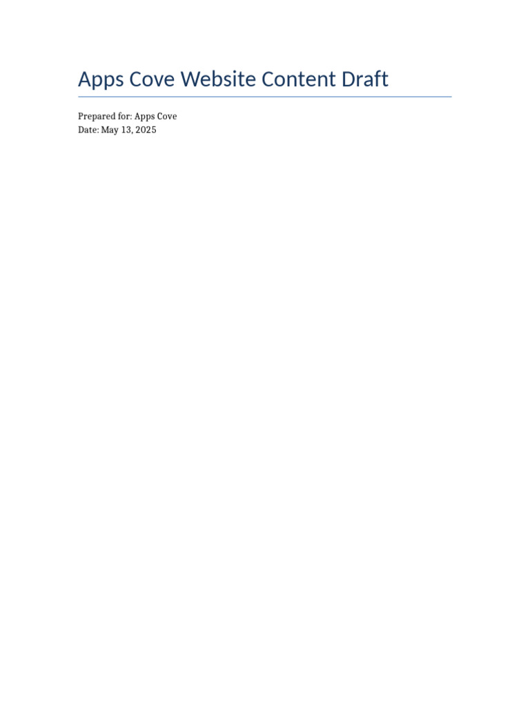 Simplifying Web App Development with Apps Cove | PDF