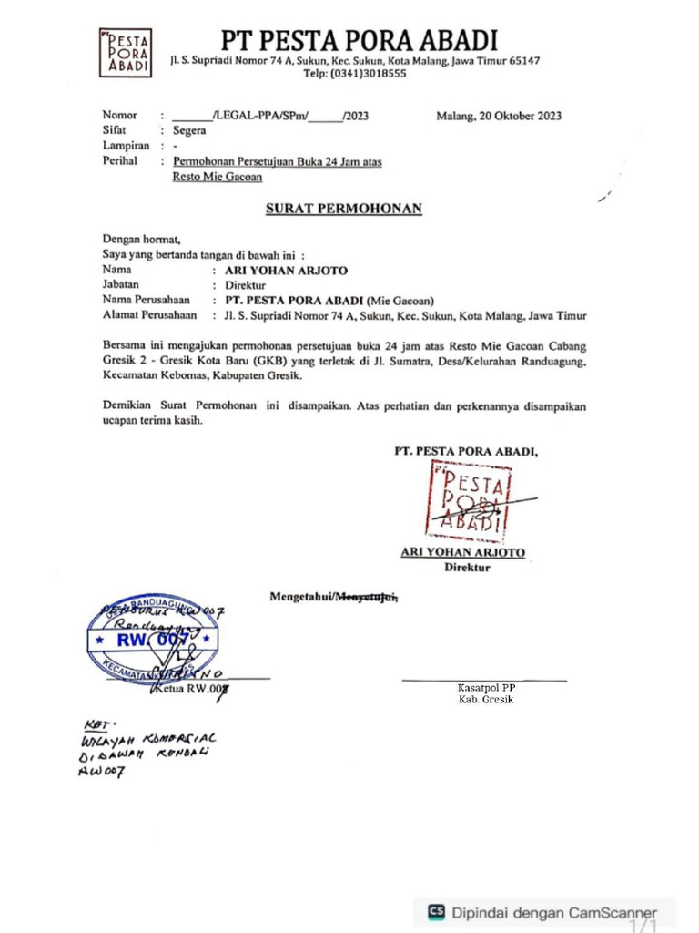 24 Jam Kasatpol PP Gresik | PDF