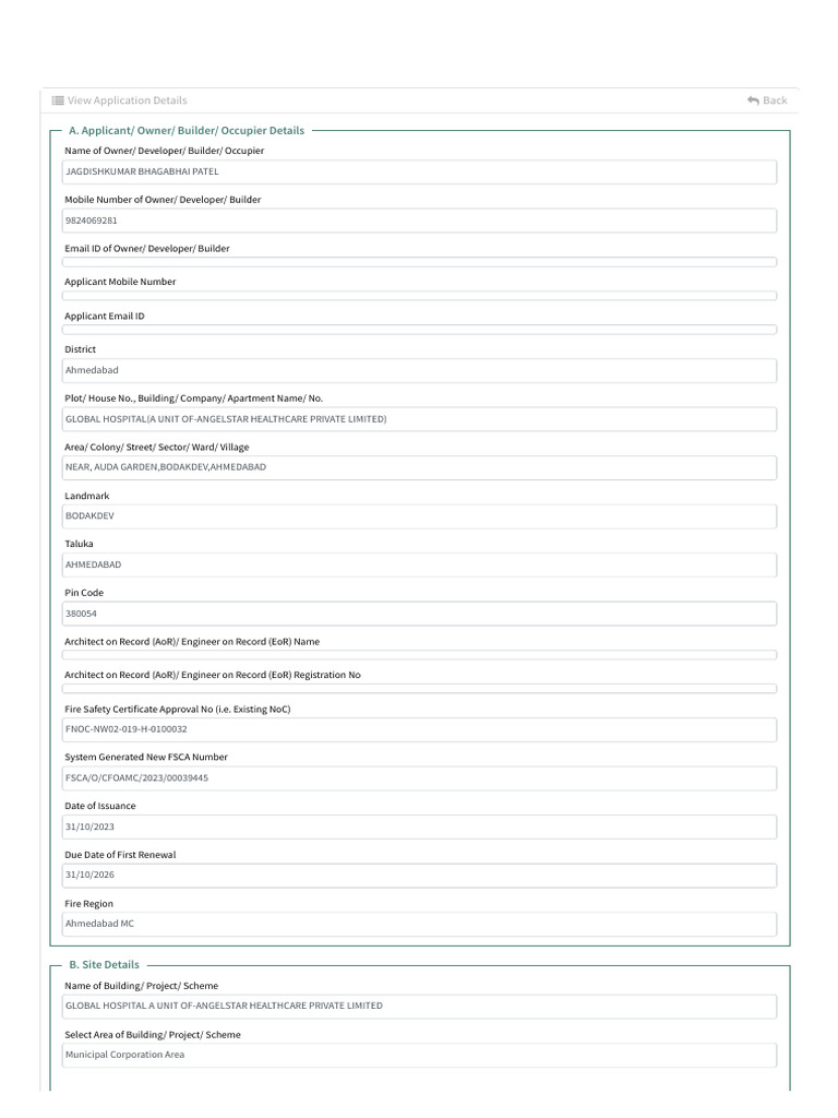 Updated Fire Noc Details | PDF | Firefighting | Building