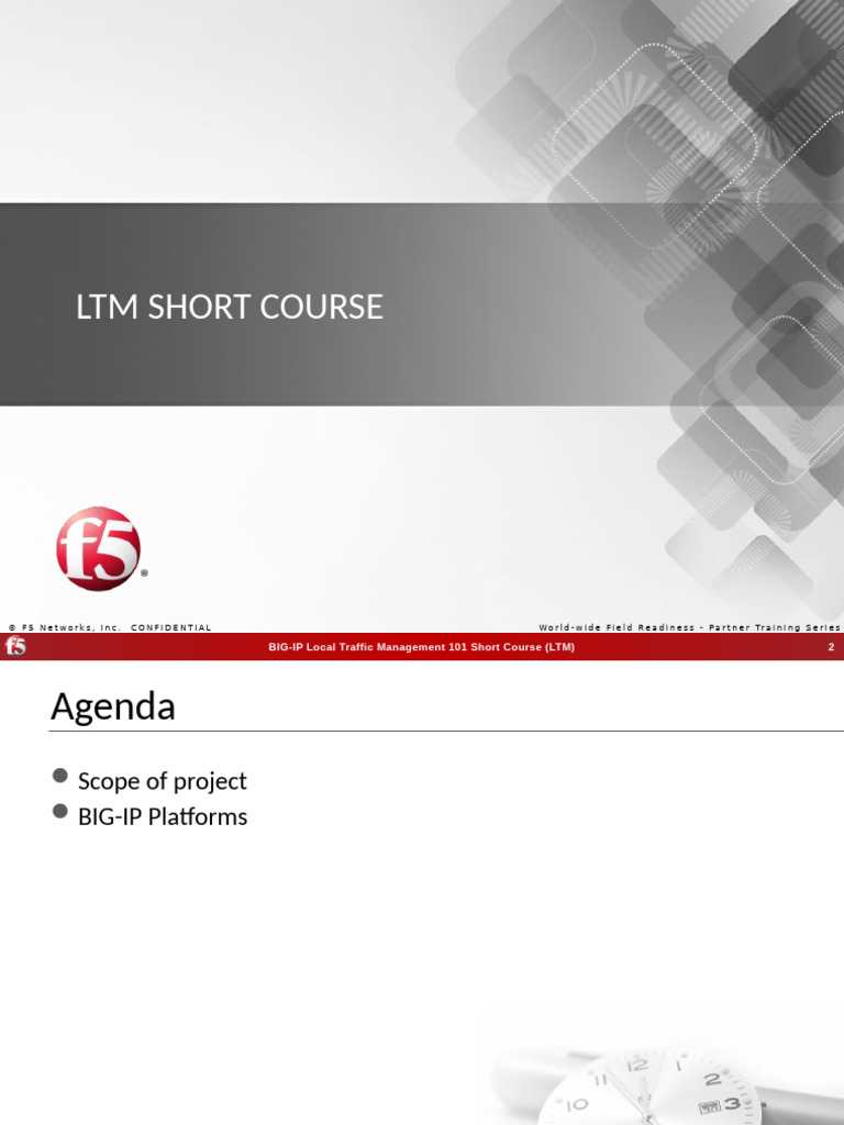 LTM 101 Short Course | PDF | Firewall (Computing) | Computer Network