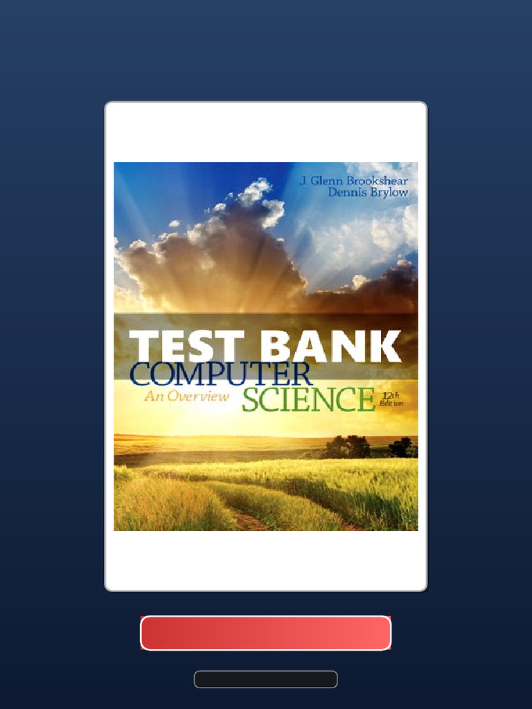 Full Chapter of Computer Science An Overview 12th Edition Brookshear ...