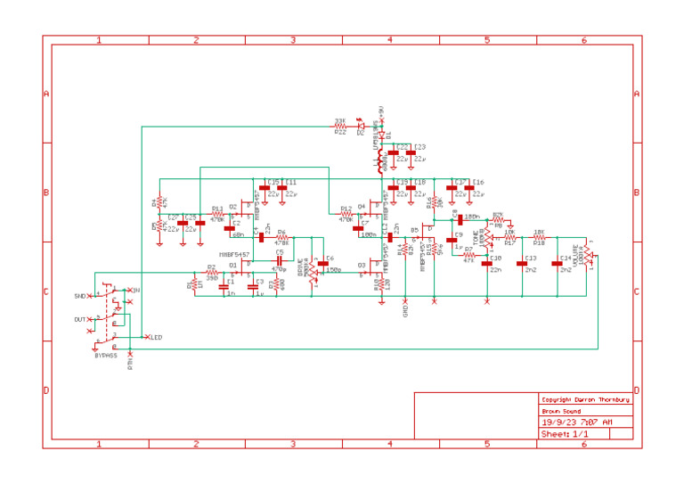 Brown Sound Schematic | PDF