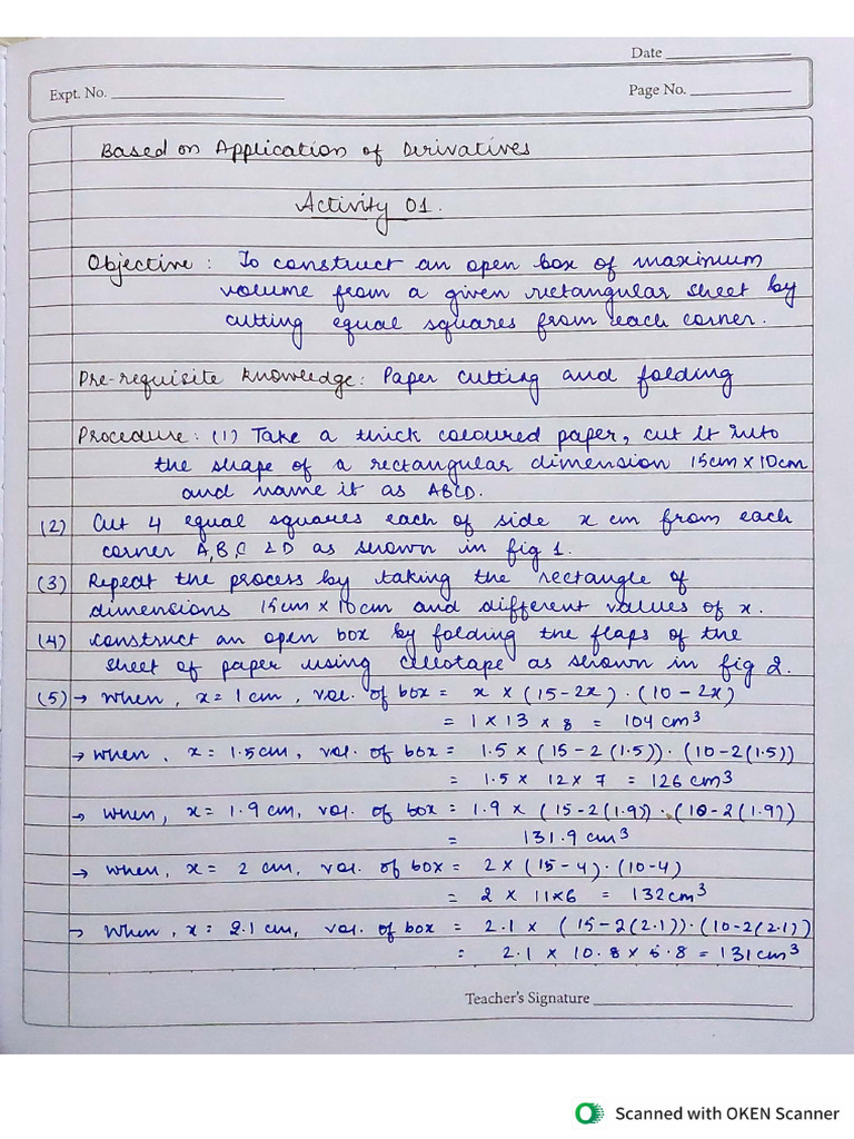 Maths Practical File XII | PDF