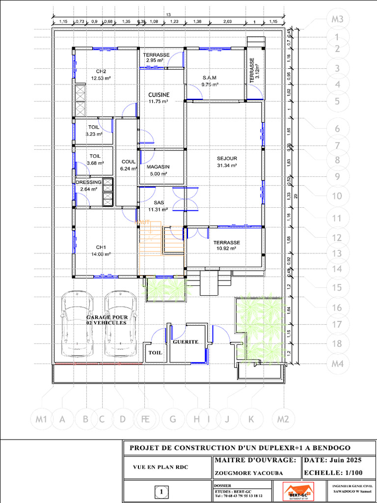 Partager Plan Du Niveau RDC | PDF