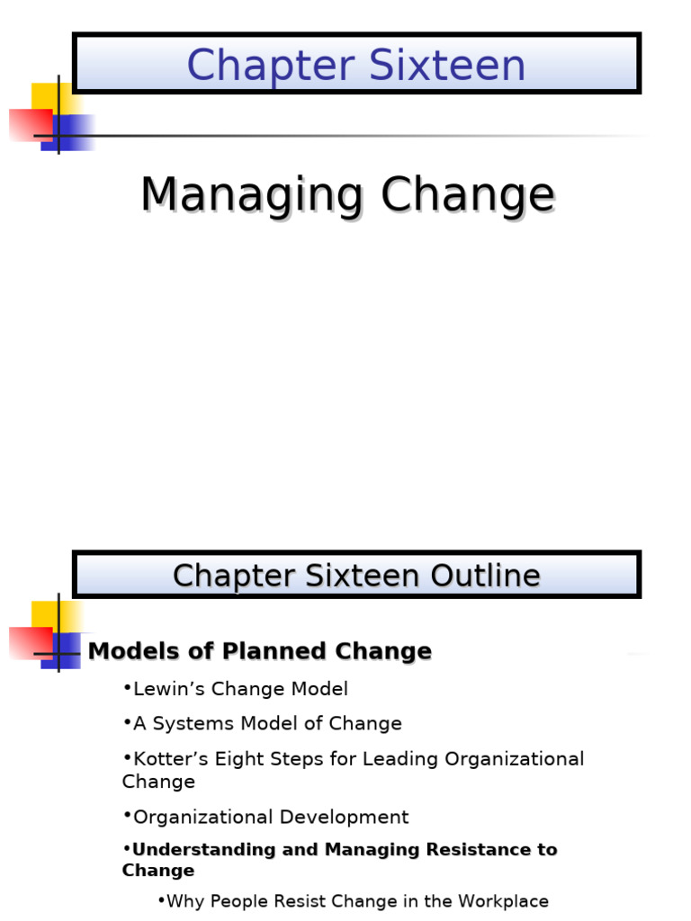 Managing Change | PDF | Change Management | Attitude (Psychology)