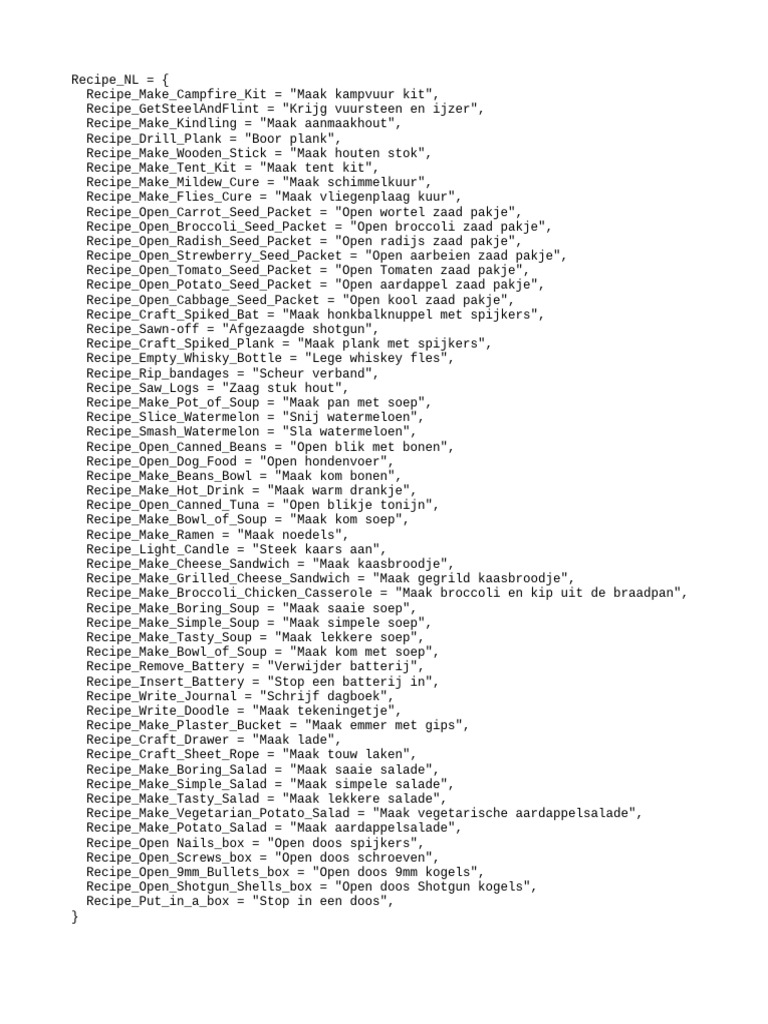 Recipes NL | PDF