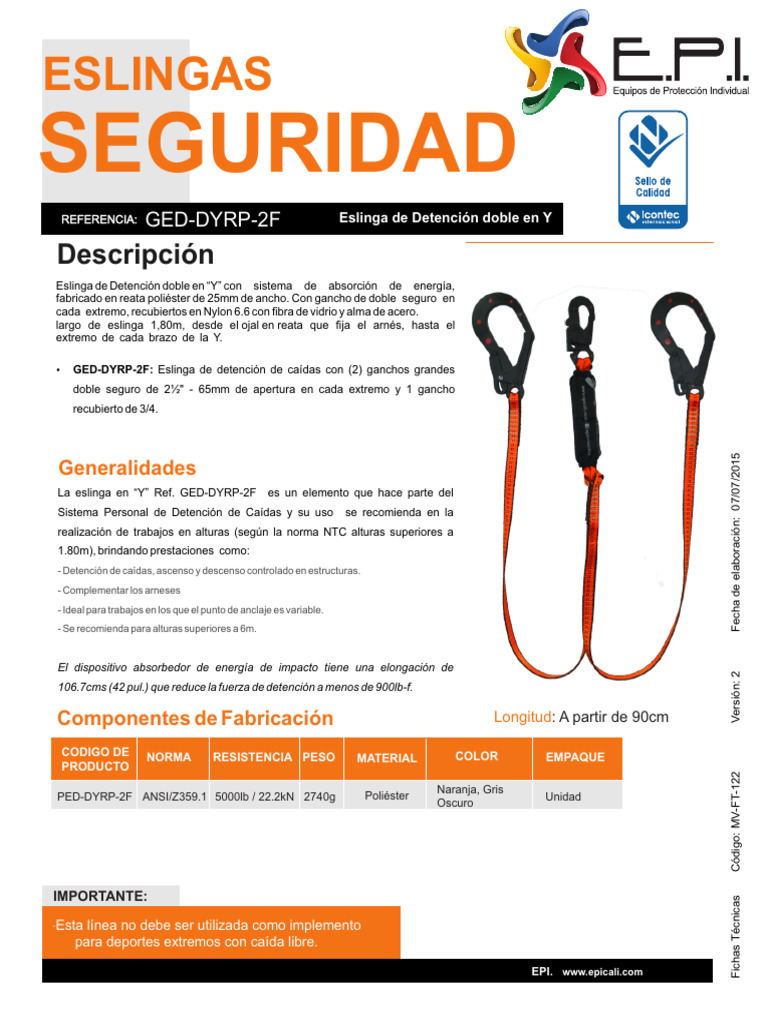 Eslinga Dielectrica en Y - 1 | PDF | Materiales