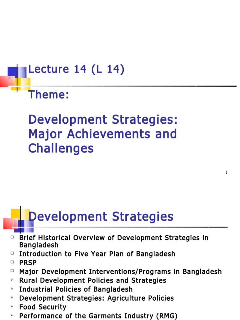 Bangladesh Development Strategies Overview | PDF | Poverty Reduction ...