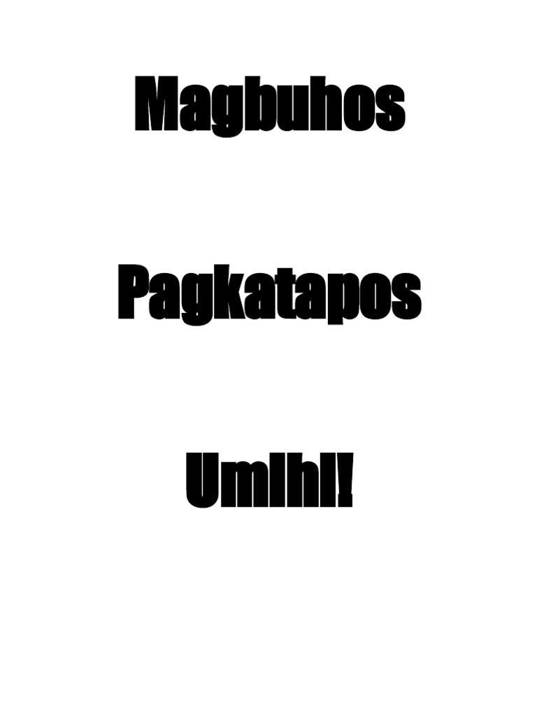 Magbuhos Pagkatapos Umihi! | PDF