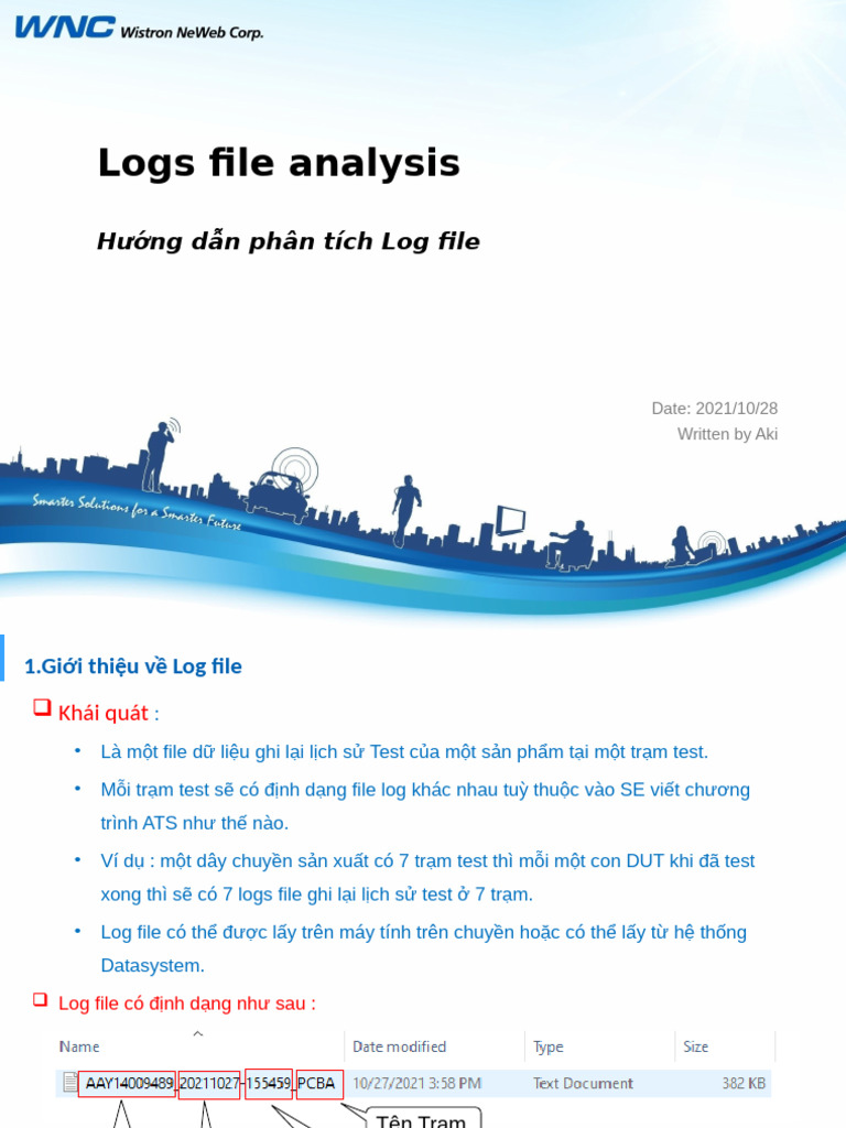 【Log File】Huong Dan Phan Tich | PDF
