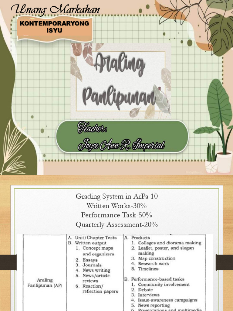Ap10 q1 Mod.1 Part I | PDF