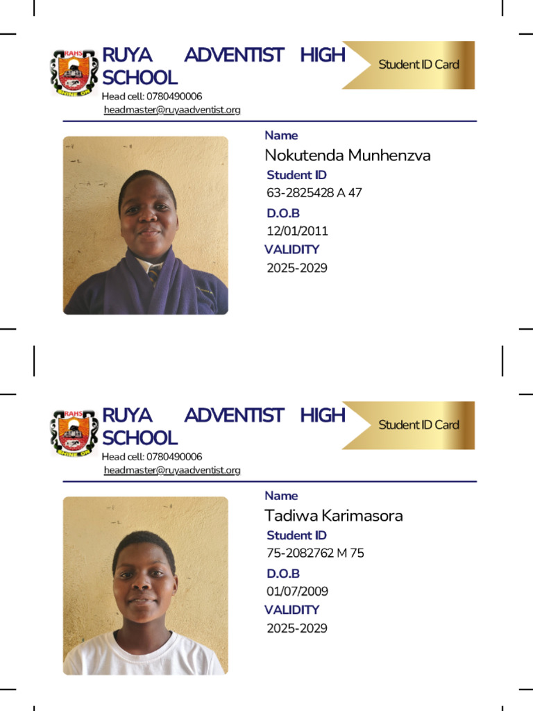 Ruya Adventist High School - 4 | PDF