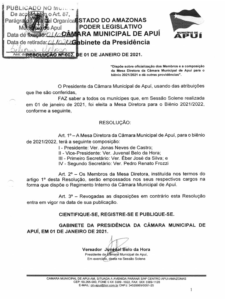 Resolucaao N02 | PDF