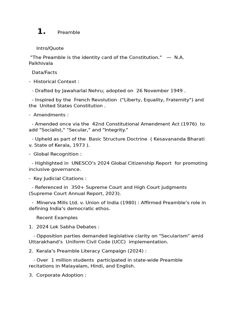 Preamble | PDF | Justice | Crime & Violence