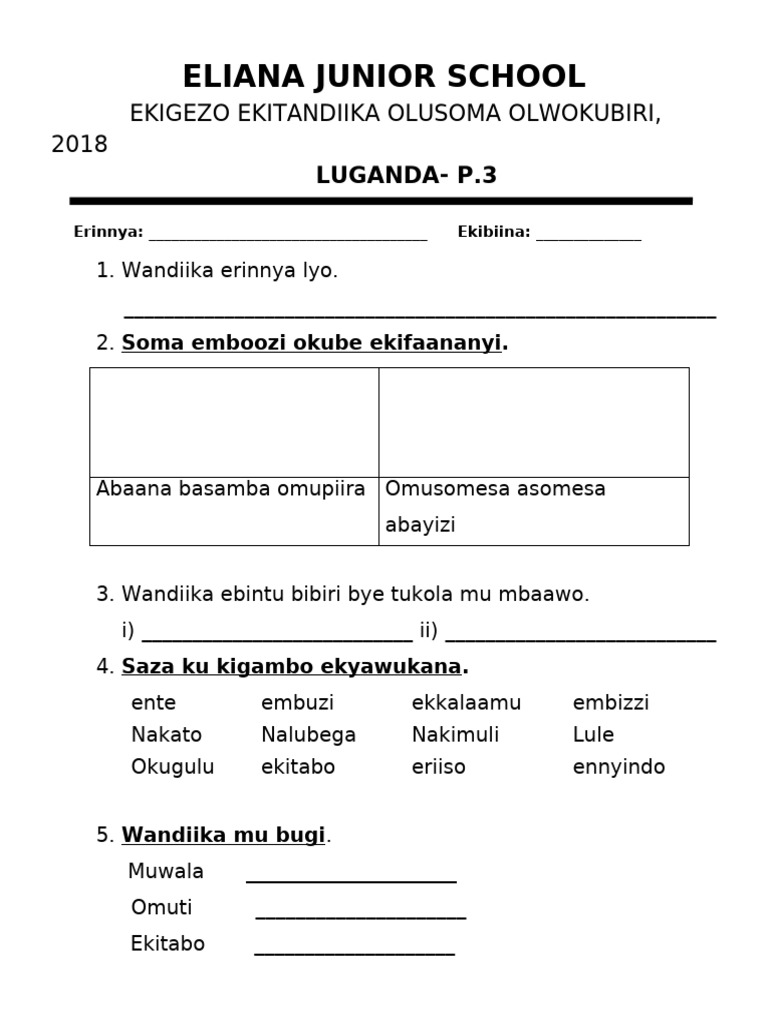 Luganda P.3 | PDF | Teoría del ajedrez | Ajedrez
