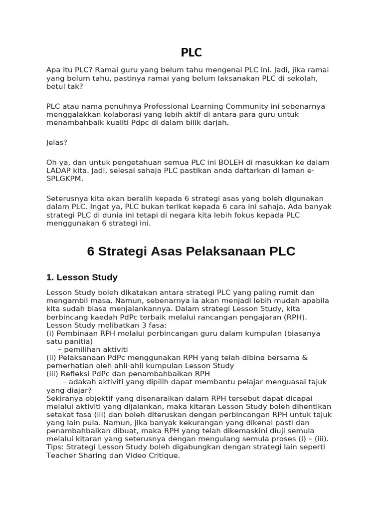 Definisi Dan Jenis PLC | PDF