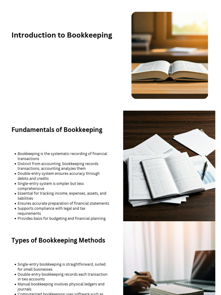 Bookkeeping Presentation | PDF