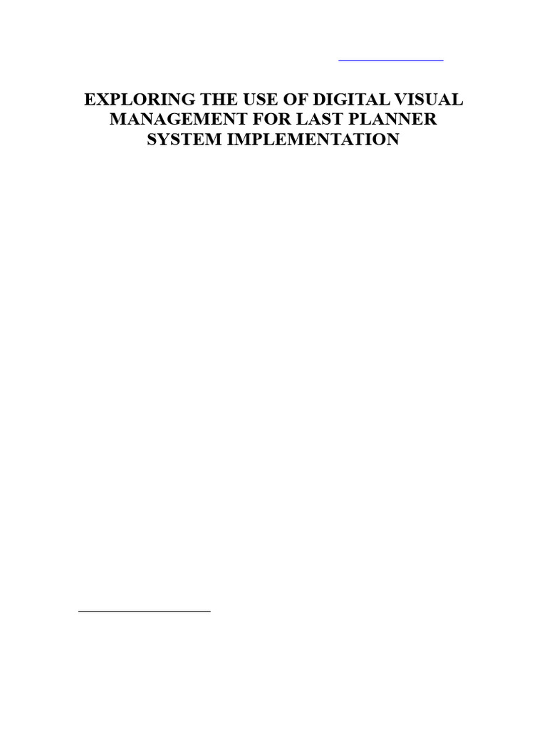 Conte Et Al. 2022 - Exploring The Use of Digital Visual Management For ...