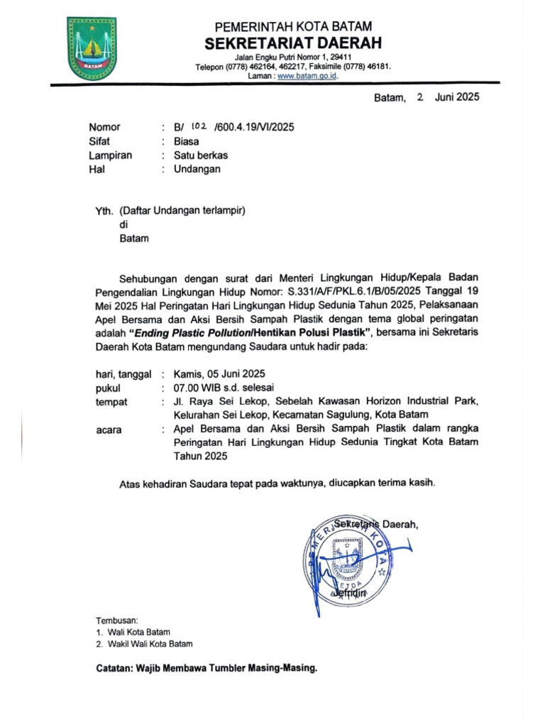 Undangan Apel Dan Goro HLH 2025 | PDF