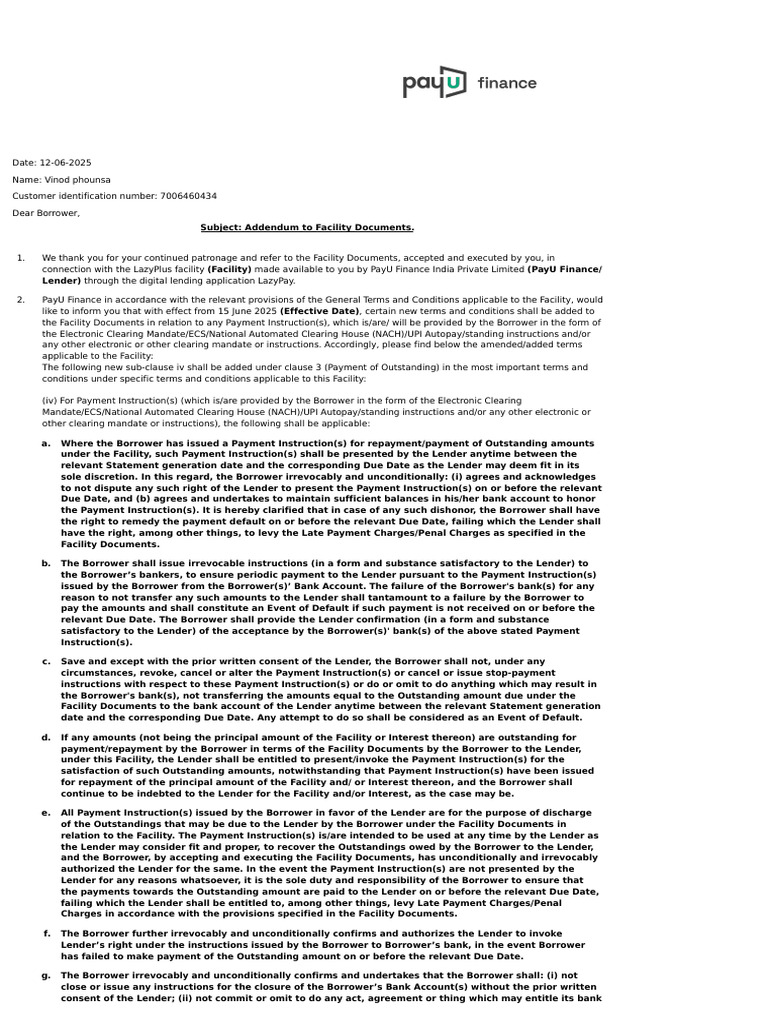 Addendum-Nach Presentation Clause2536384662041523861 | PDF | Banks ...