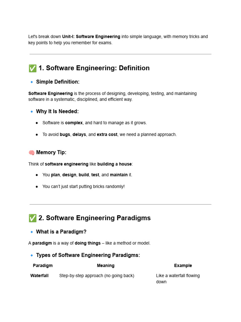 Software Engineering BCA 4th Semester | PDF | Computer Programming ...