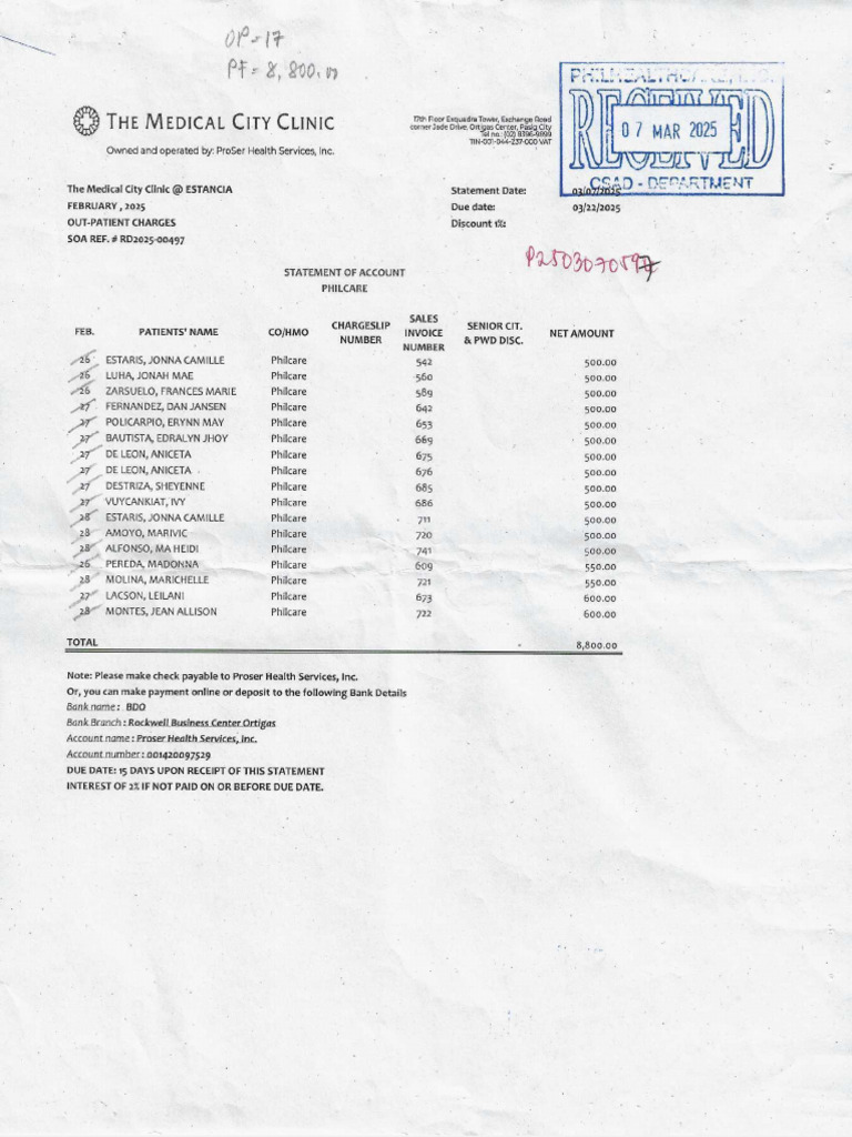 Sample OP PF Claim | PDF