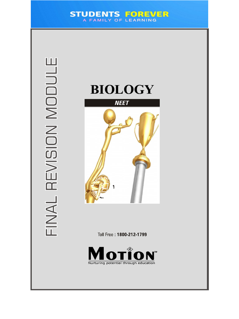 Motion Kota - Biology Final Module For Neet Medical | PDF | Taxonomy ...
