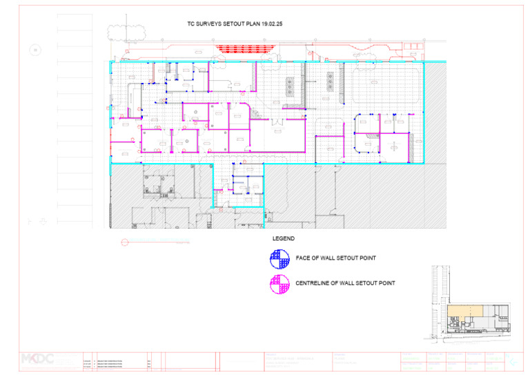 Wall Setout Plan 190225 FDV - DWG Plans 250214 | PDF