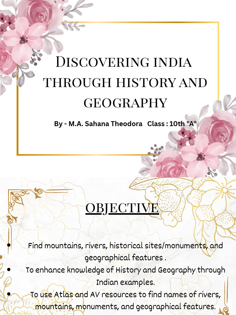 India's Geography and Historical Sites | PDF