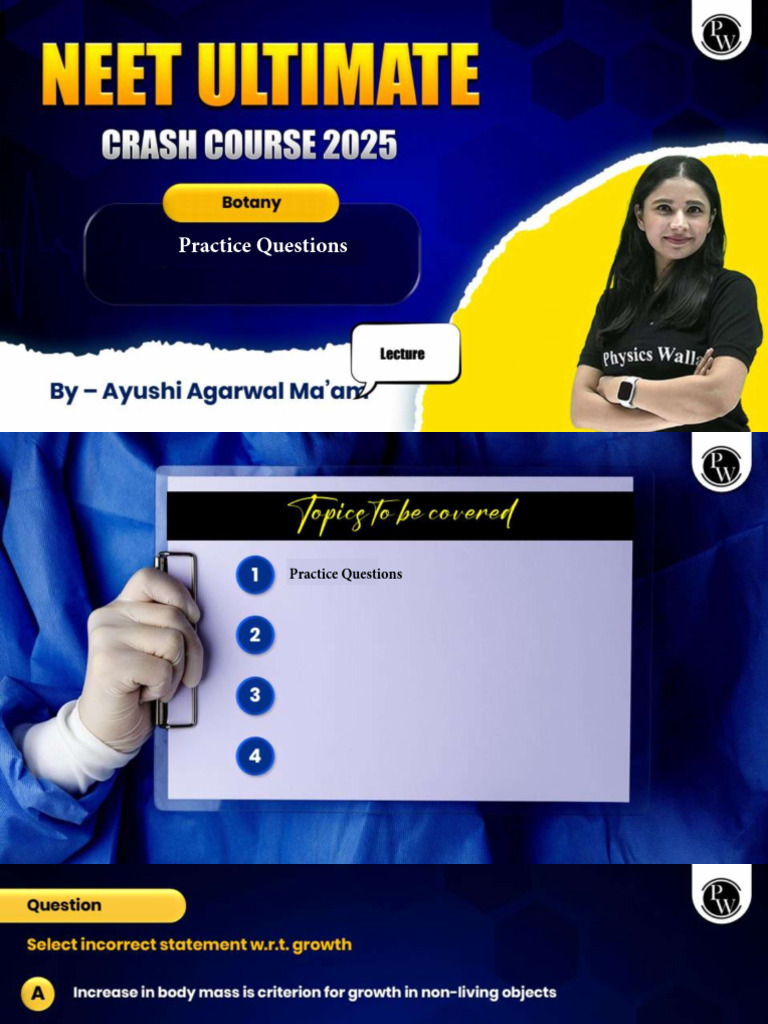 Practice Questions 01 Class Notes | PDF