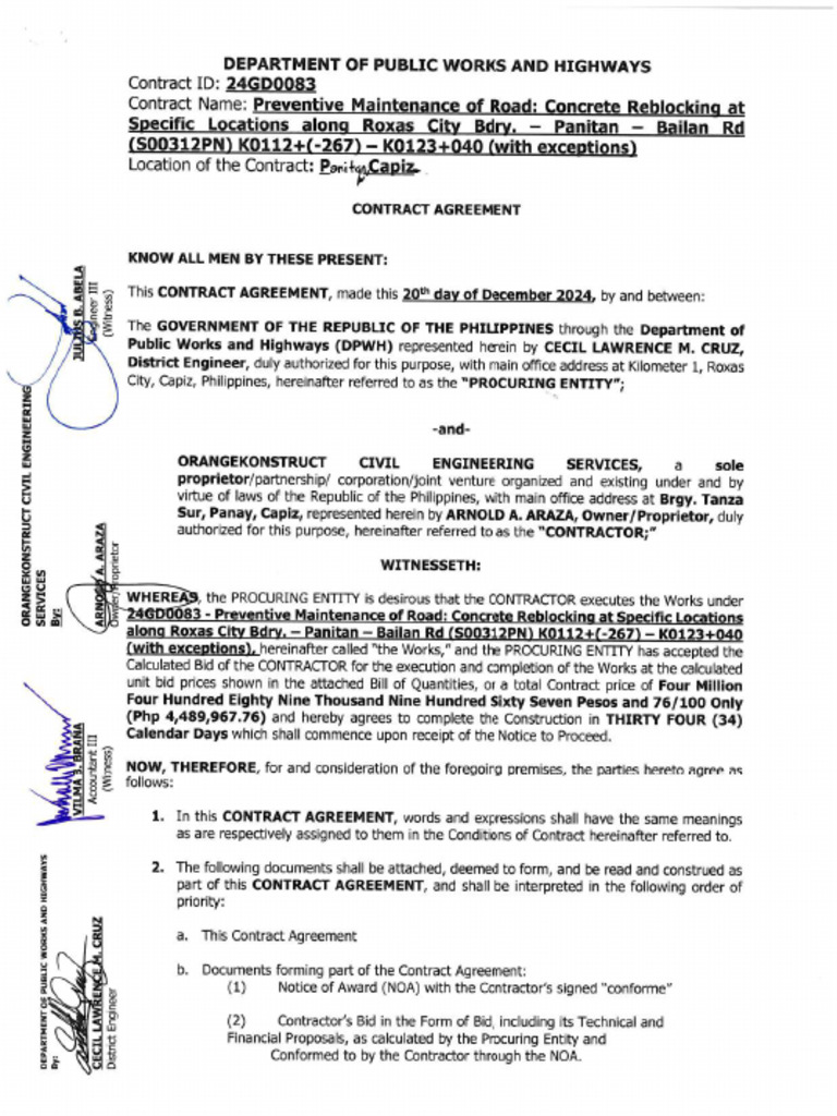 Construction Contract | PDF