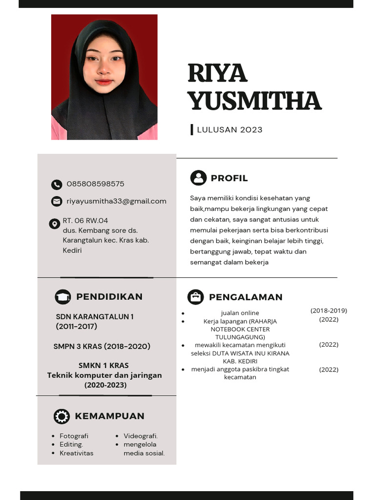 CV Riya Yusmitha | PDF