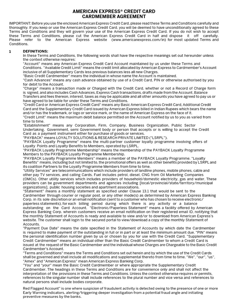 Lending Card Member Agreement | PDF | Credit Card | Payments