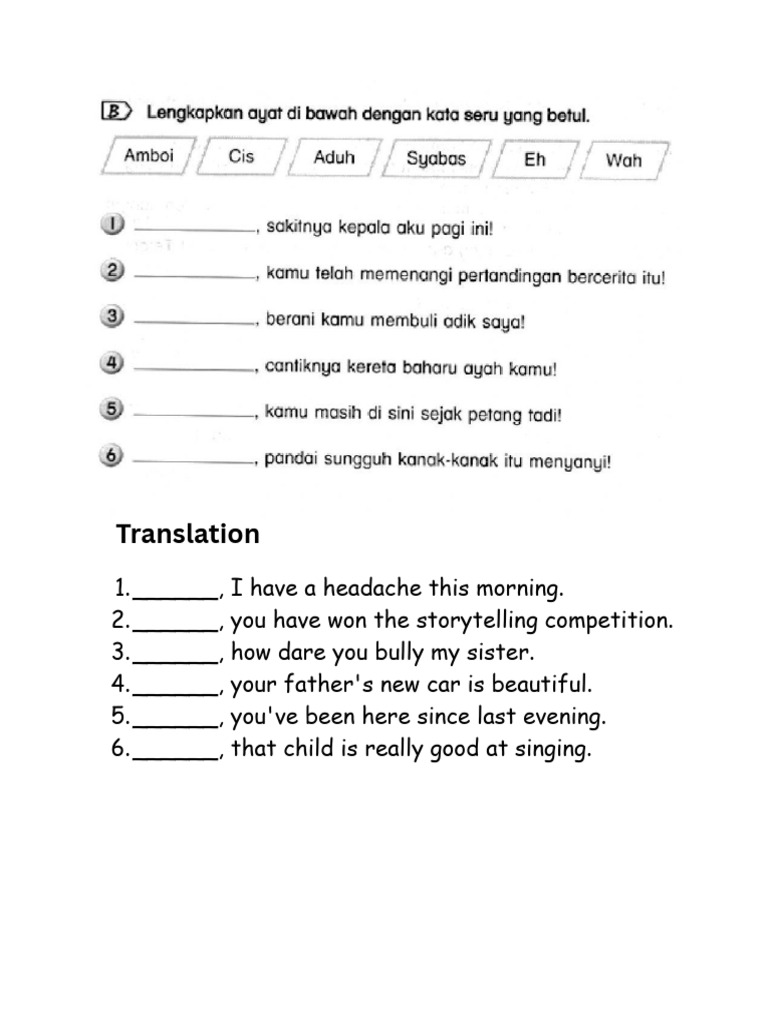 G8 - Worksheet | PDF