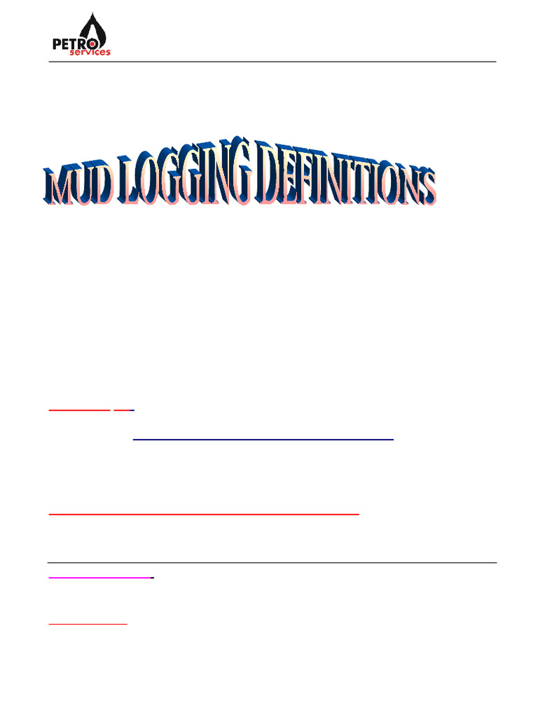 Mud Logging | PDF