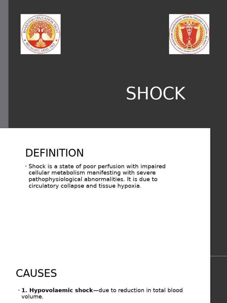 SHOCK-4 Hemodynamic Changes Shock 2nd Year | PDF | Shock (Circulatory ...