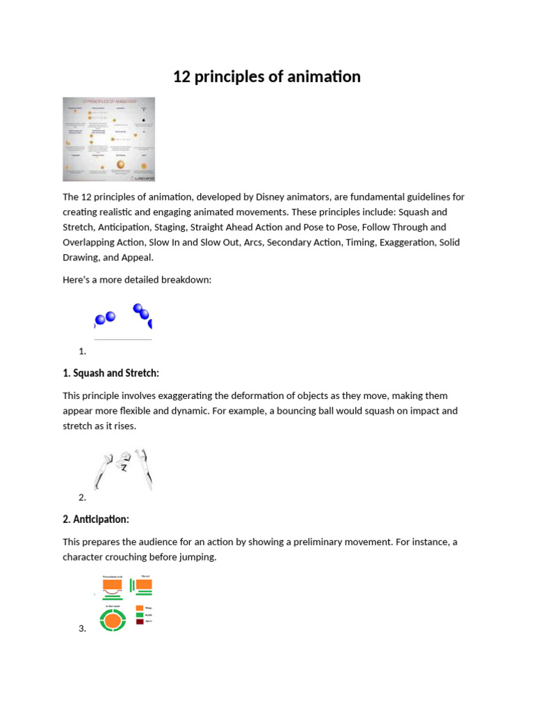 12 Animation Principles Explained | PDF