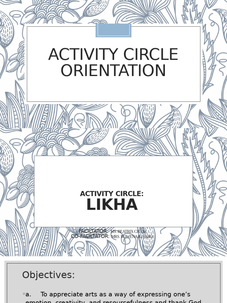 Activity Circle | PDF | Facilitator