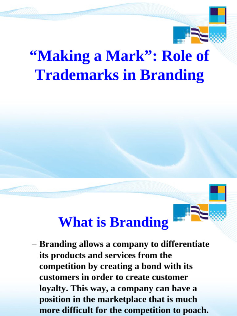 Trademarks: Key to Effective Branding | PDF | Brand | Trademark