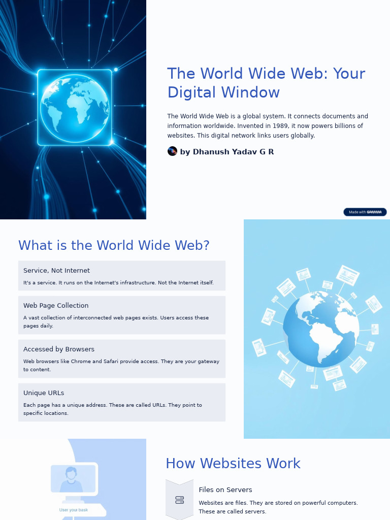 The World Wide Web Your Digital Window | PDF | World Wide Web ...