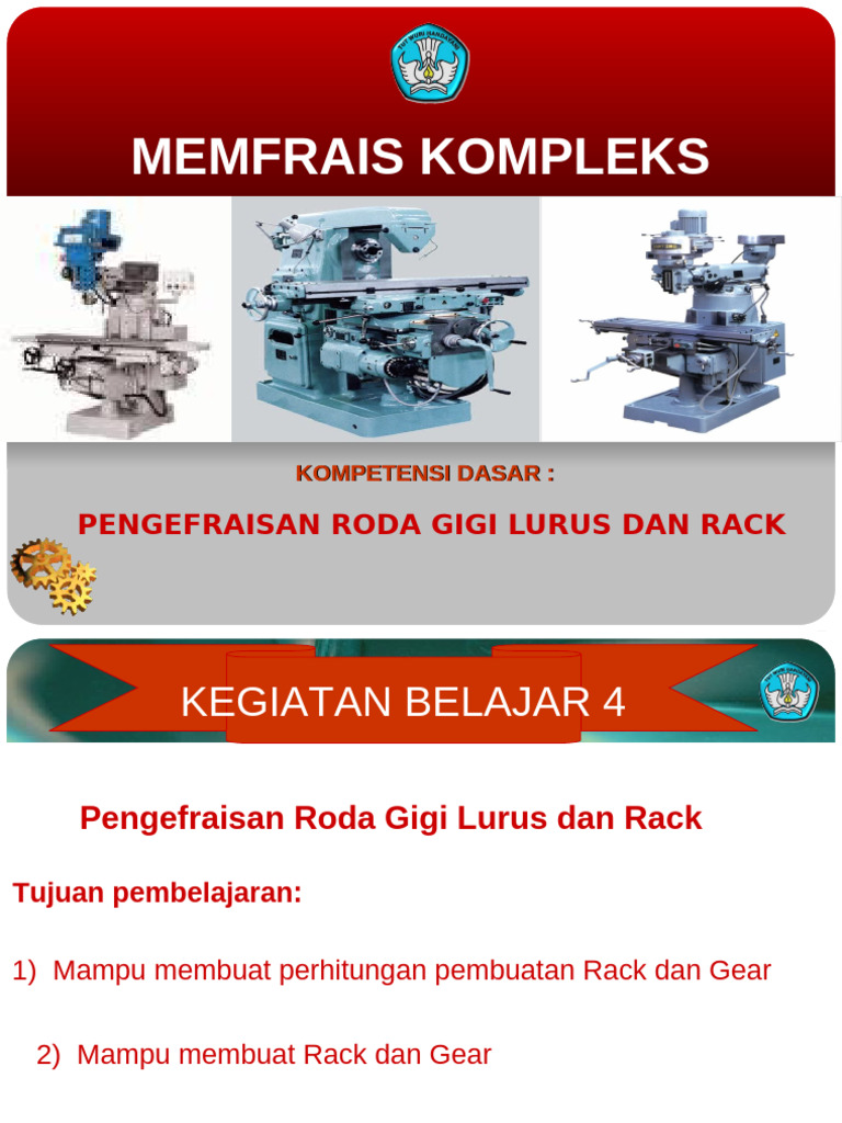 Roda Gigi Lurus Dan Rack | PDF